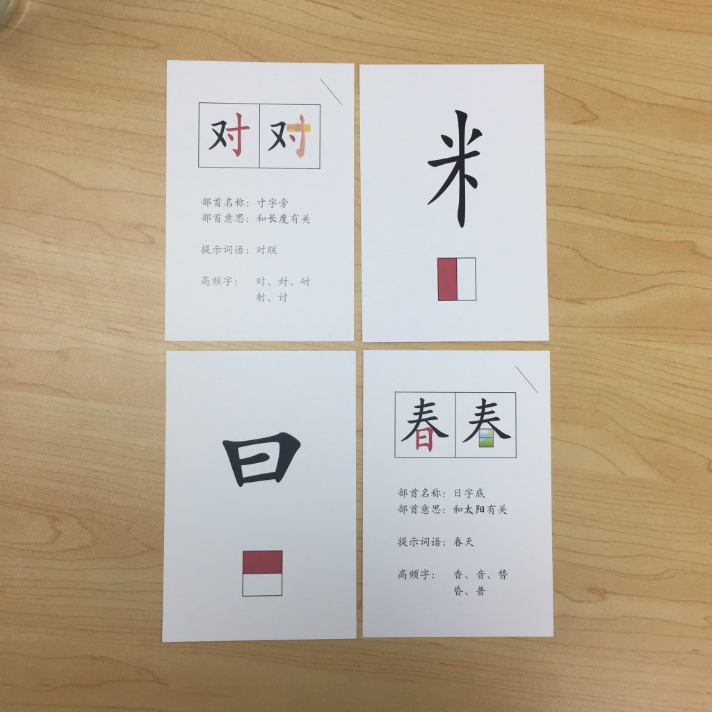 Chinese Semantic Radical Card Deck - DAS